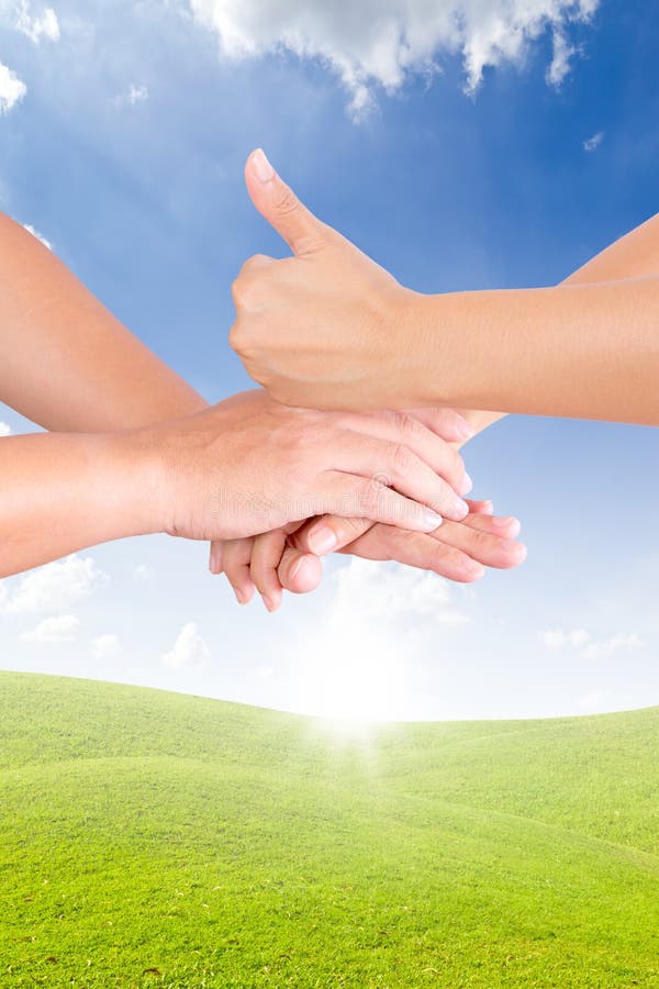 Hand Reaching for Safety Help in Clouds Stock Photo - Image of caring ...