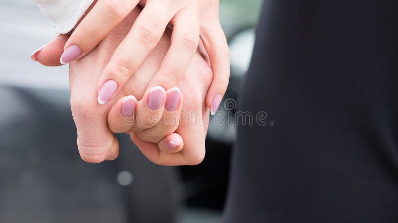 Holding Hand. Man and Woman in Love Stock Image - Image of couple, hand ...