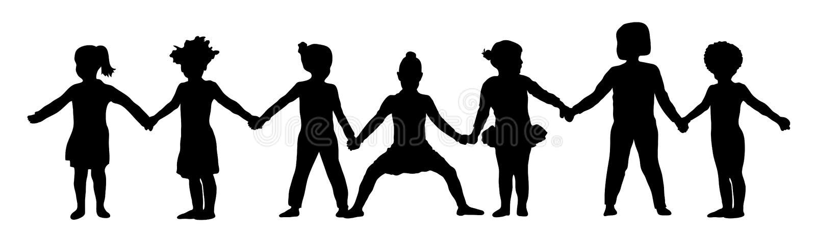 Holding Hands Happy Cooperation Stock Illustrations – 1,916 Holding ...