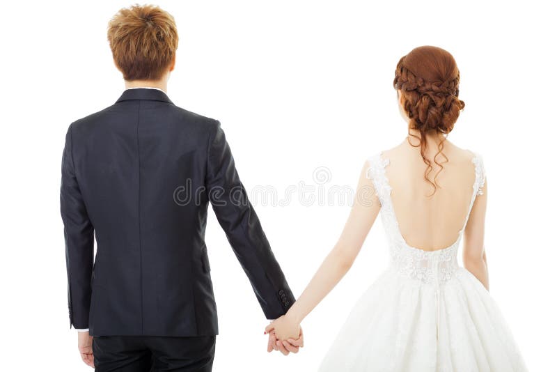 Hands of bride and groom stock image. Image of wedding - 241177