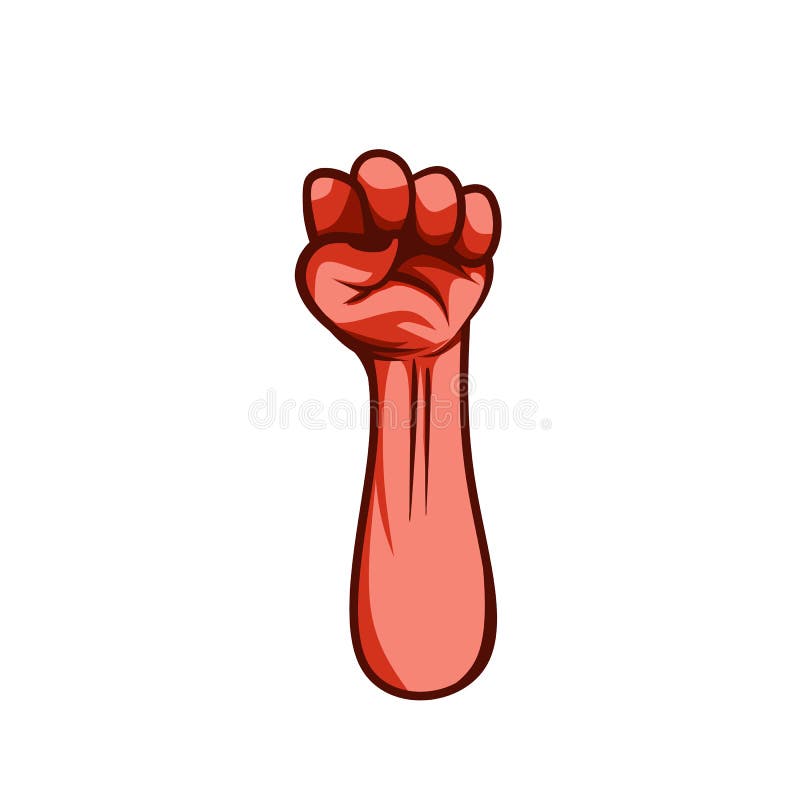 Hand fighting stock vector. Illustration of nose, graphic - 225215967