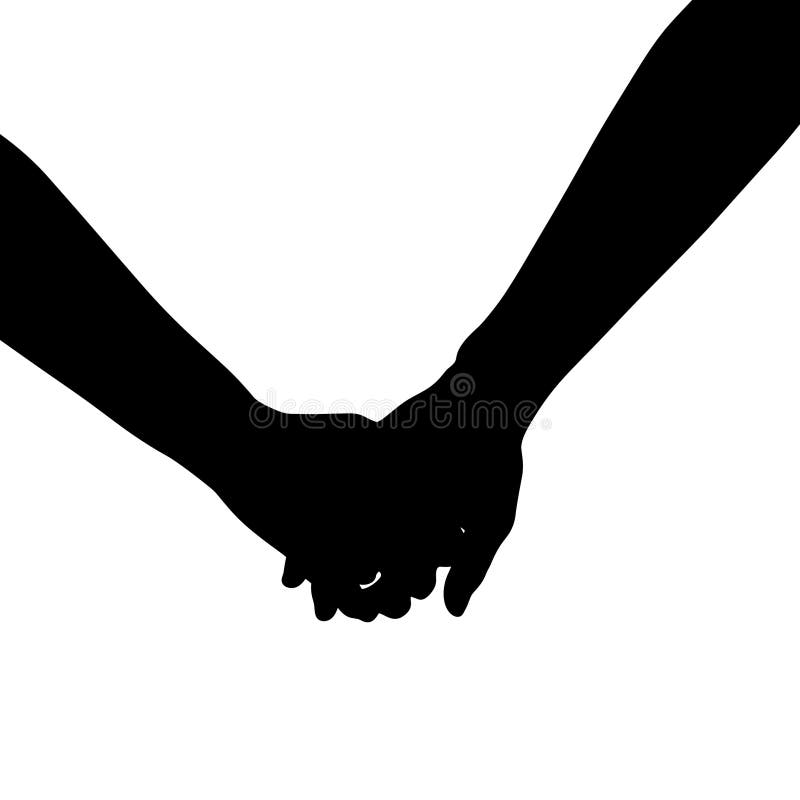 Holding Hands Together in Unity Against a Solid Background Stock ...