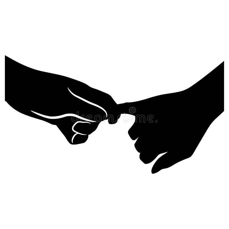 Holding Hands Vector Illustration by Crafteroks Stock Vector ...