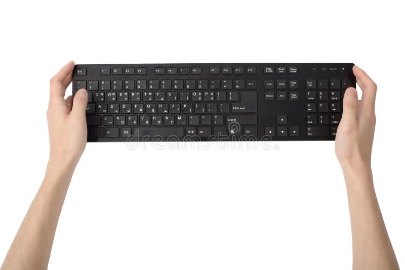 Holding keyboard stock image. Image of control, computer - 50732207