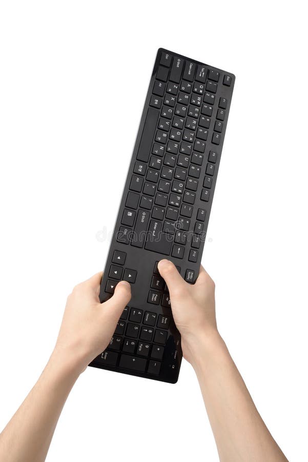Holding keyboard stock photo. Image of technology, alphabet - 50732646