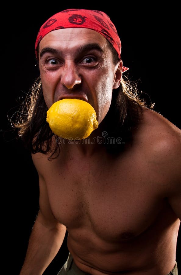 Holding lemon with teeth stock image. Image of looking - 10743741