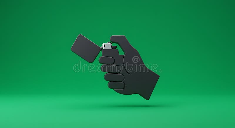 AI-Generated Lighter Icon stock photo. Image of glossy - 381392160
