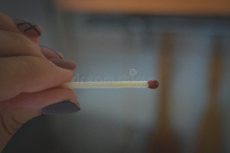 Holding Match in Female Hand Stock Photo - Image of fire, fortune: 98123214
