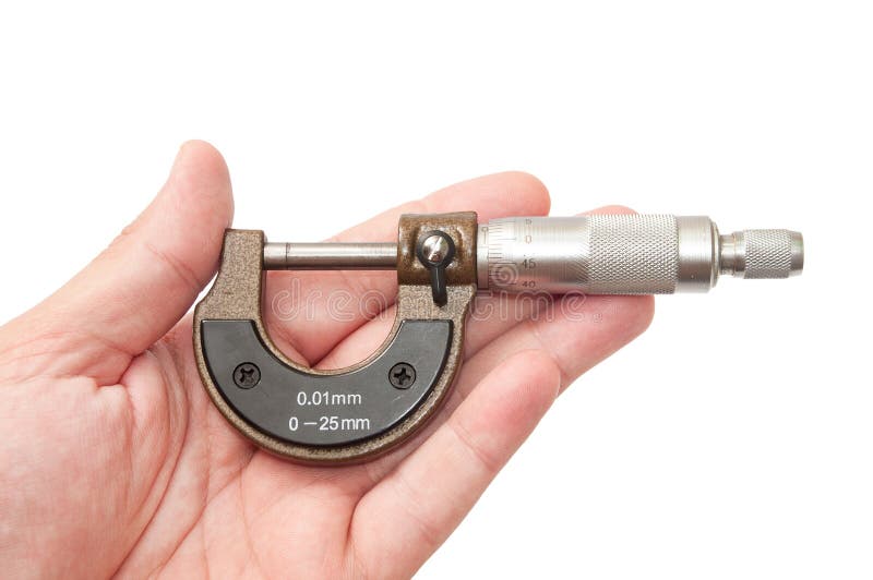 Micrometer To Measure a Thousandth of a Millimeter Stock Photo - Image ...