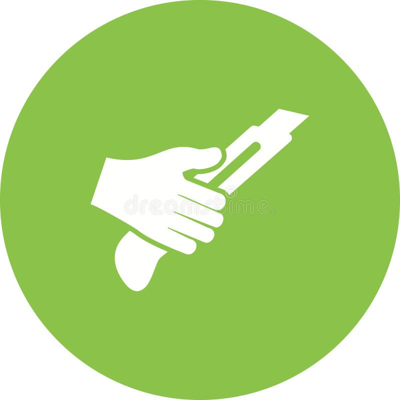 Holding Paper Cutter stock vector. Illustration of concept - 79405739