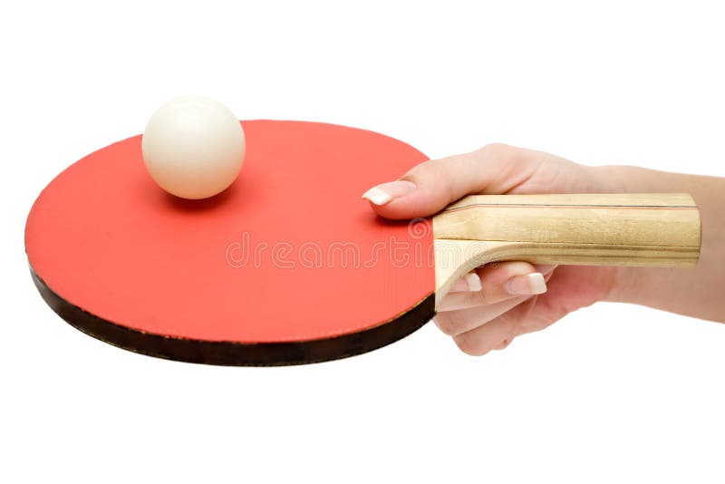 Ping Pong Paddle w/ Path stock photo. Image of competitive - 830846