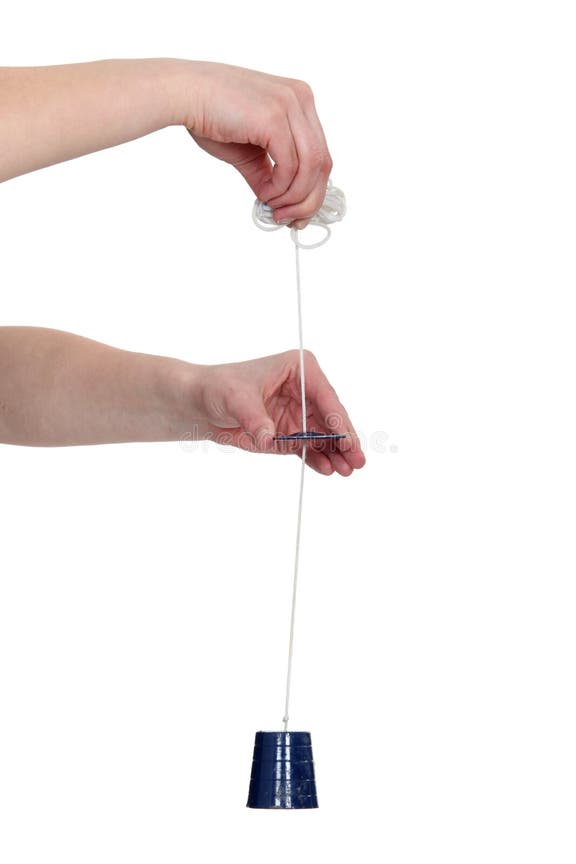 Holding a plumb-bob stock photo. Image of builder, measure - 35510620