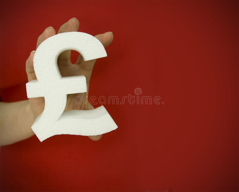 Bag with pound sign stock photo. Image of note, financial - 4708204