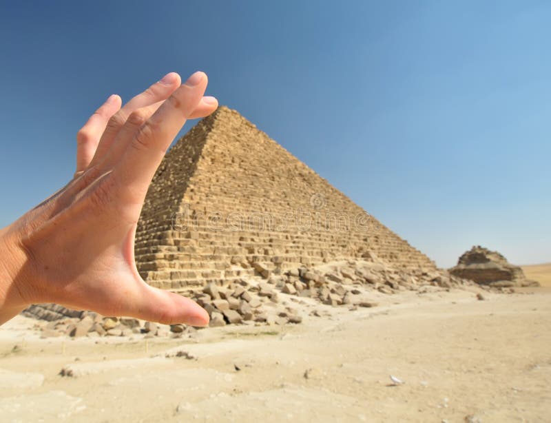 Holding a Pyramid stock photo. Image of metaphorical, pyramid - 6571334