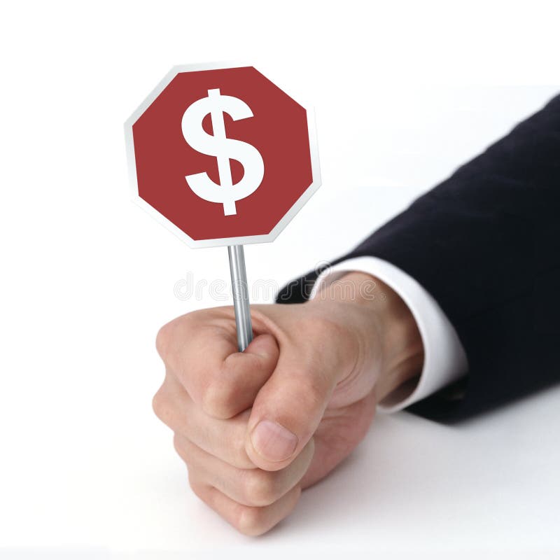 Holding signboard money stock illustration. Illustration of future ...