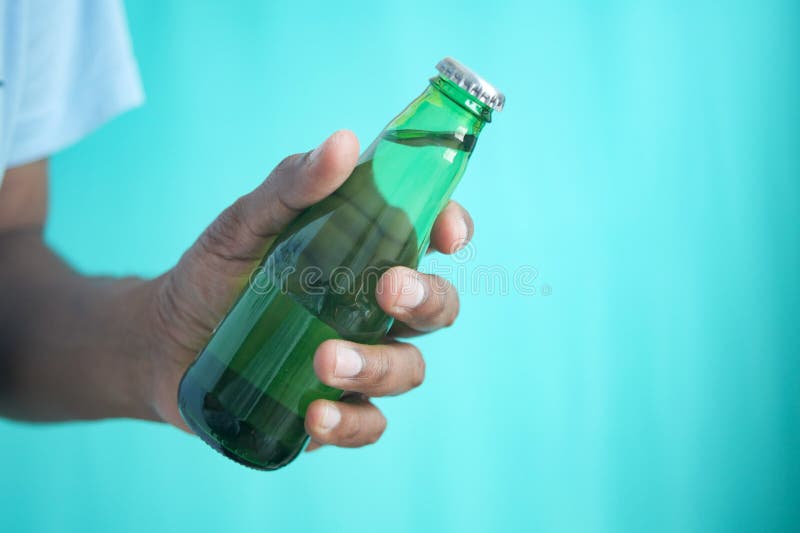 Holding A Soft Soft Drinks With Copy Space Stock Image Image Of Bottle Closeup 305976481