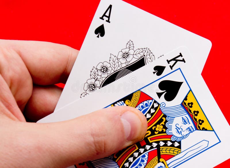 Holding spades stock image. Image of winner, holding - 27392705