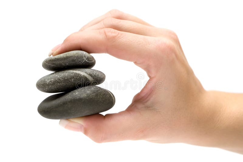Hand with rock stock image. Image of rocky, pebble, nature - 11464373