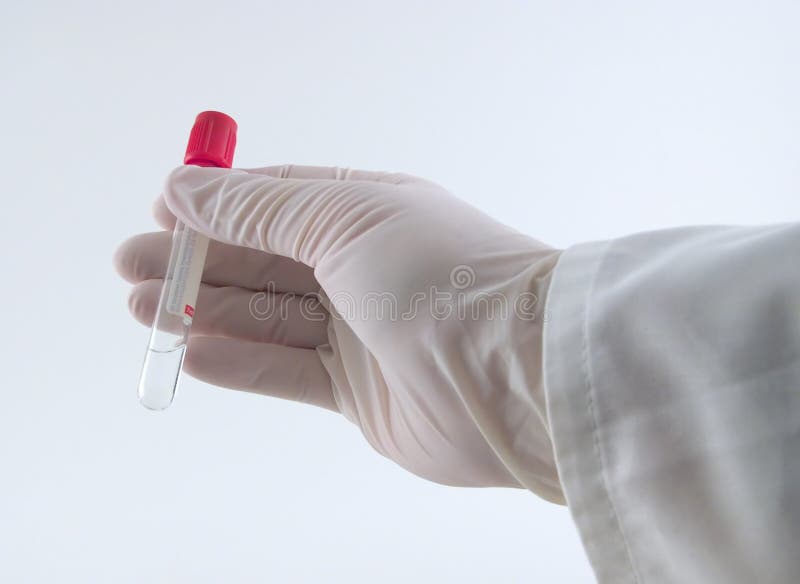 Holding a test tube stock photo. Image of hold, gown, experiment - 249530