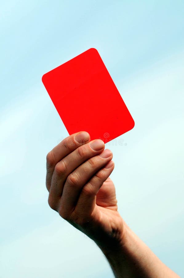 Holding up the red card stock photo. Image of discuss - 190690672
