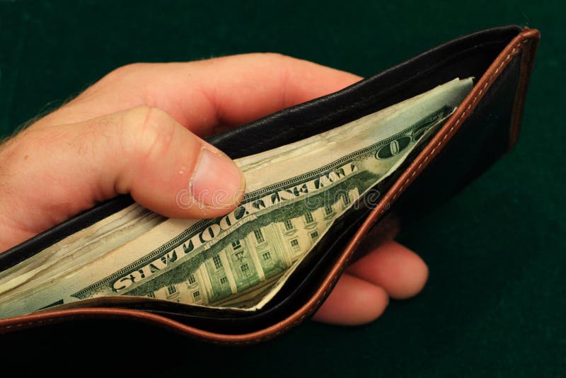 Wallet with Dollars and Cards Stock Photo - Image of coin, finance: 2579186