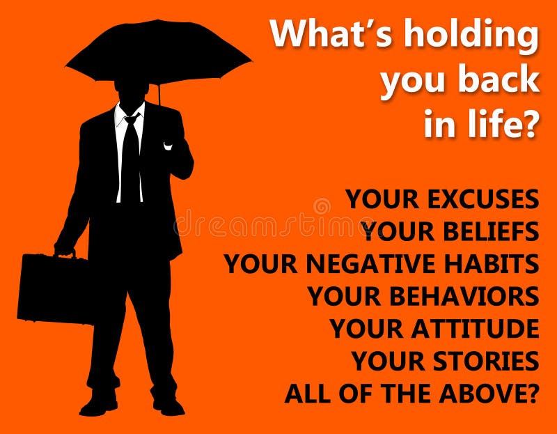 Holding you back stock illustration. Illustration of behavior - 78200654