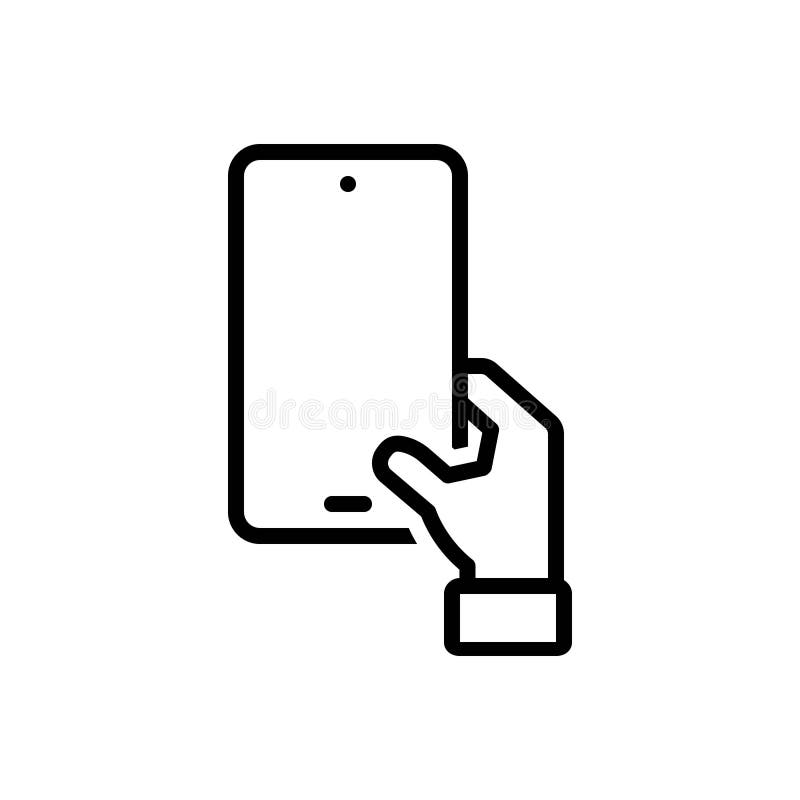 Holdingsphone Stock Illustrations 4 Holdingsphone Stock Illustrations