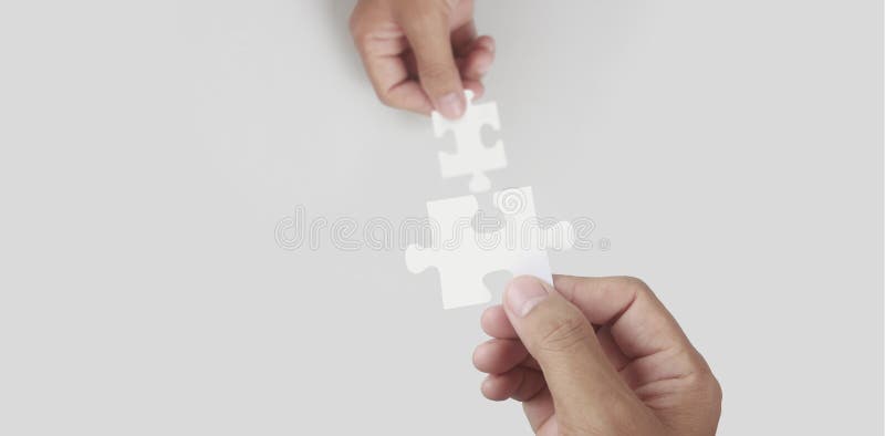 Holds in Hand Jigsaw Puzzle. Business Solutions Success Stock Image ...