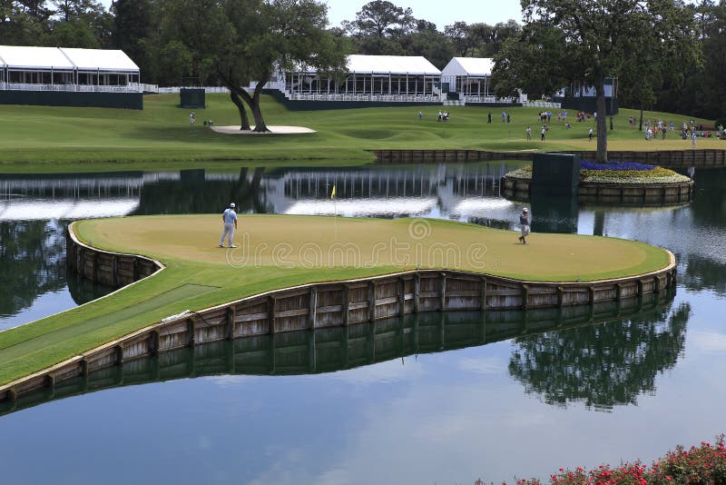 Hole 17 at the Players Championship 2012 Editorial Stock Image - Image ...