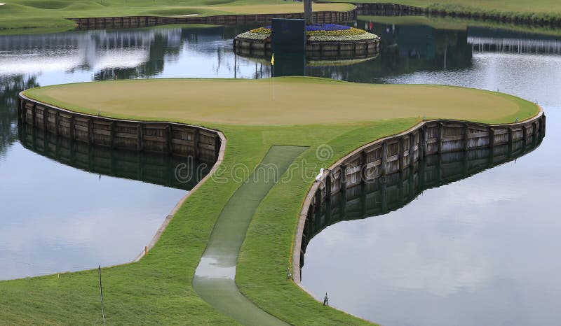 The 17th Green at Sawgrass TPC Stock Photo - Image of green, club: 1892702