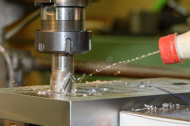 The Hole Boring Process on NC Milling Machine with Flat End Mill Tools ...