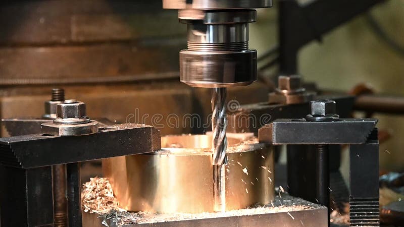The Hole Boring Process on NC Milling Machine with Flat End Mill Tools ...