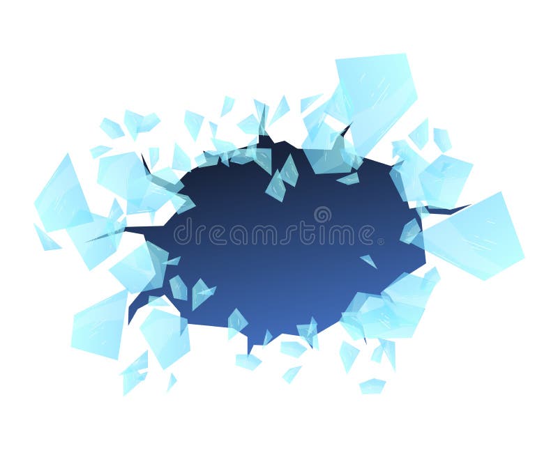 Hole Breaking through Wide Brick Wall Stock Vector - Illustration of ...