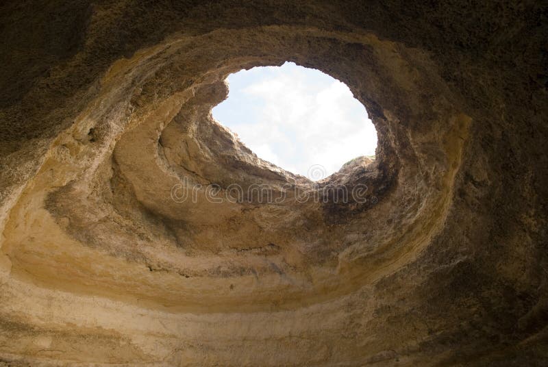 Escape from cave stock image. Image of escape, geology - 18091955