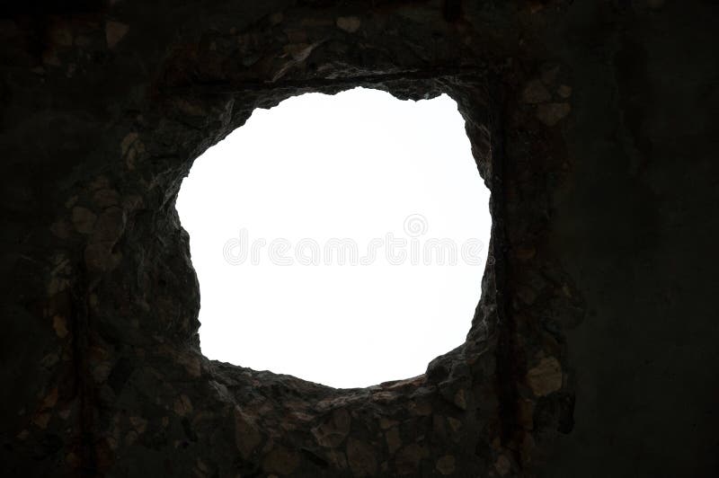 Hole in the Ceiling.Destroyed Building Stock Photo - Image of rough ...