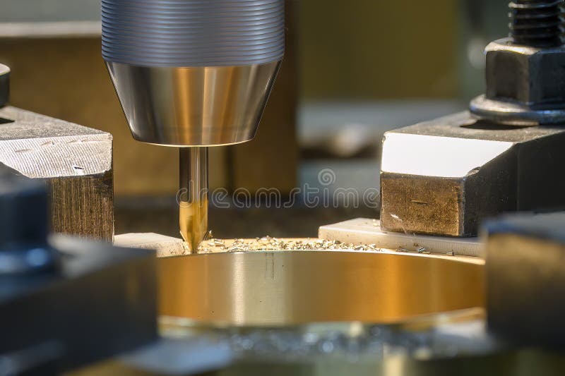 The Hole Chamfer Process on NC Milling Machine with Brass Material ...