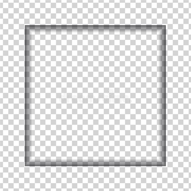 Hole Cut in the Shape of a Oval with Shadow Stock Vector - Illustration ...