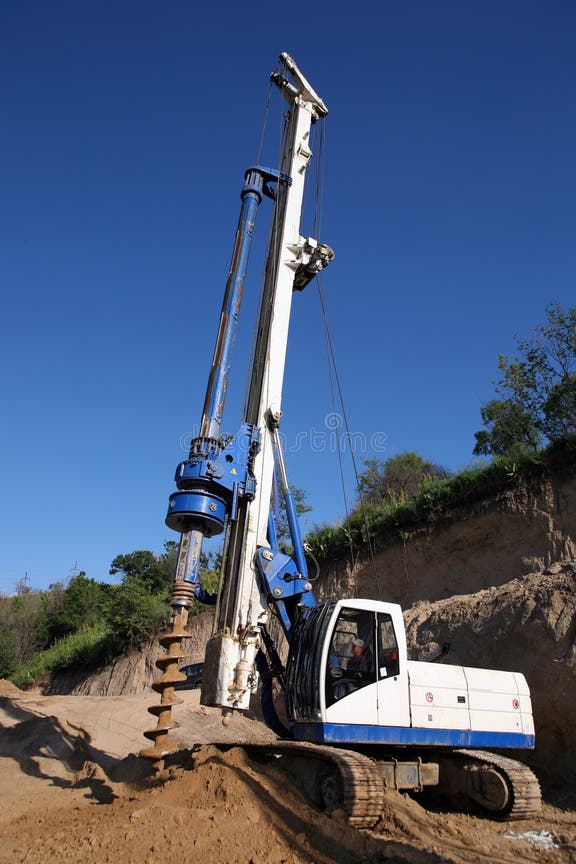 Hole digger stock photo. Image of platform, construction - 9874888