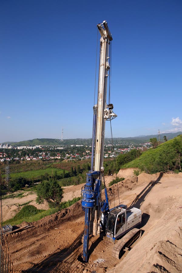Hole Digger stock image. Image of heavy, blue, breaking - 1846179