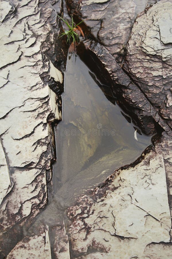 Hole Formed by the Erosion of River Floods in a Triangular Shape, in ...