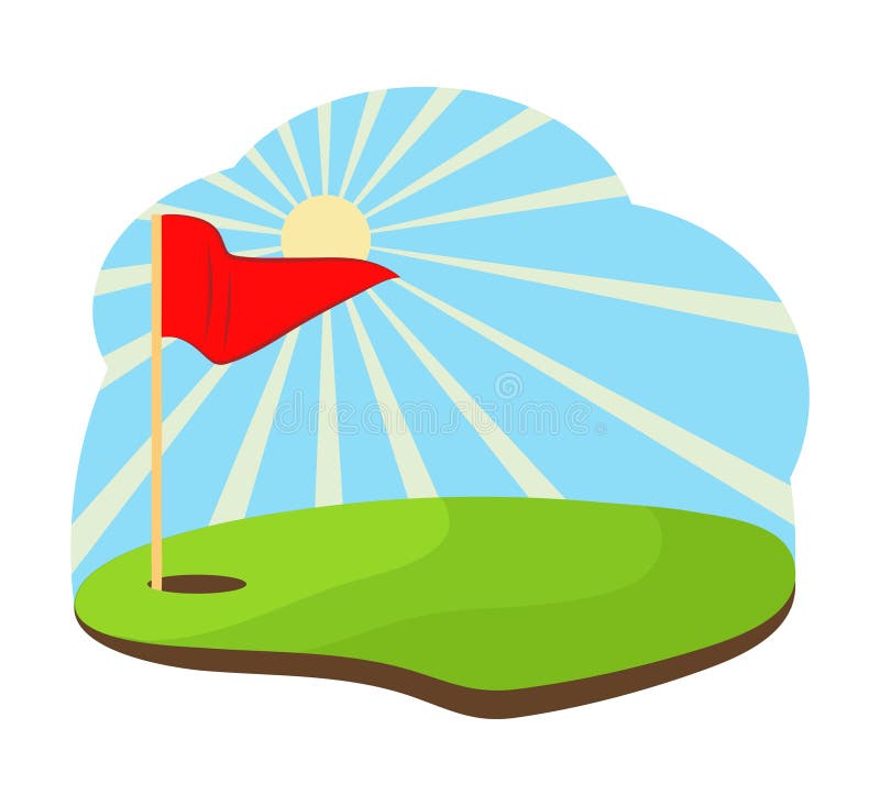 Red Golf Flag Vector Stock Illustrations – 1,039 Red Golf Flag Vector ...