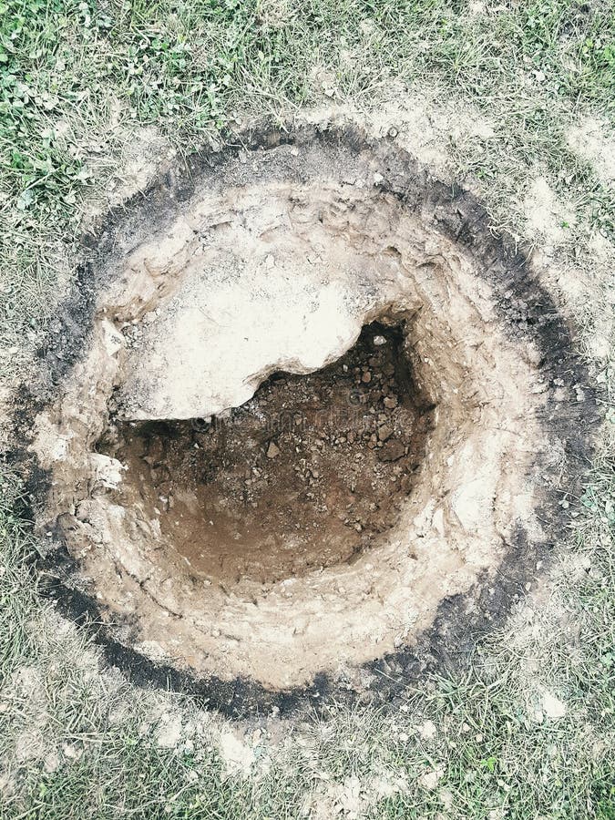 Hole stock image. Image of grave, hole, fossa, hollow - 126817081