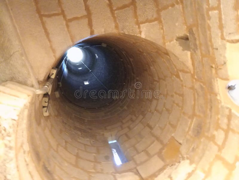 Hole of a Interior of a Old Tower Stock Photo - Image of hole, inter ...