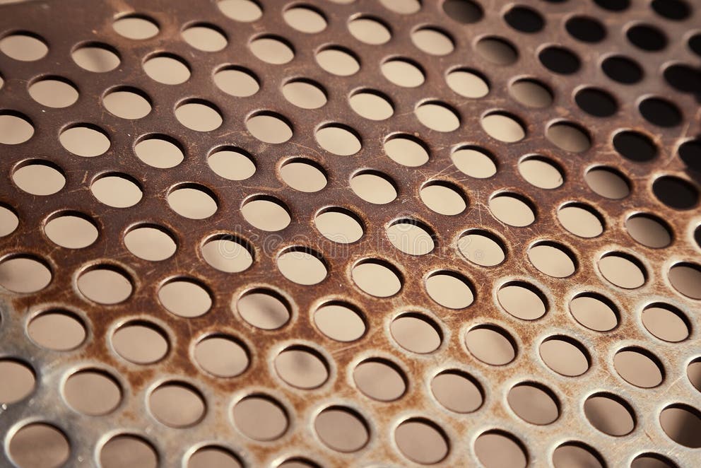 Hole Mesh Pattern stock image. Image of background, chrome - 140935301