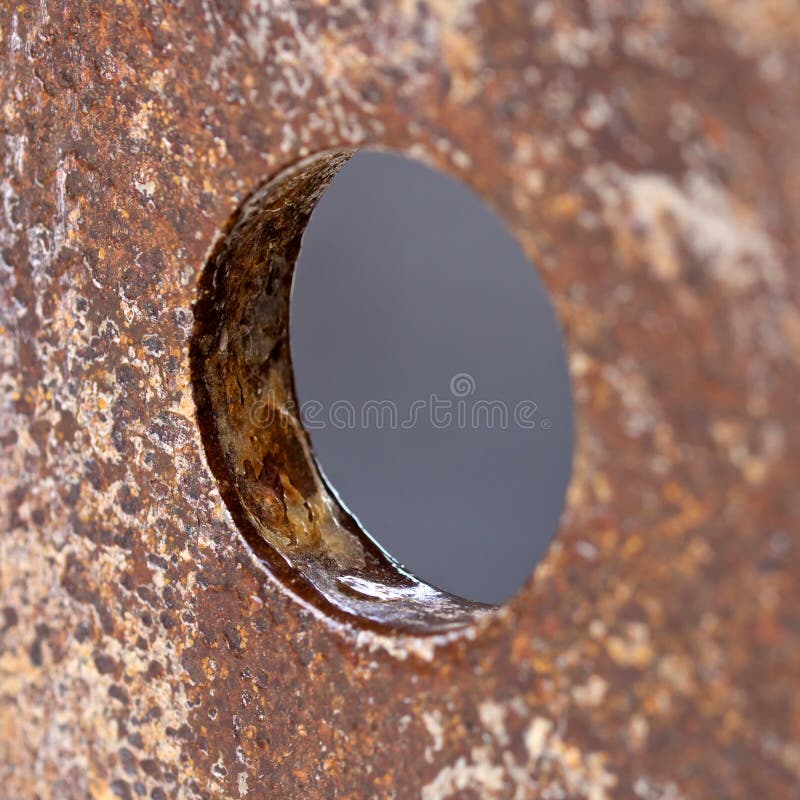 Hole in the Metal 1 stock photo. Image of heavy, hardware - 40173594