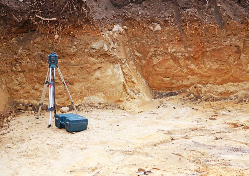 Mine survey equipment stock image. Image of level, isolated - 29781045