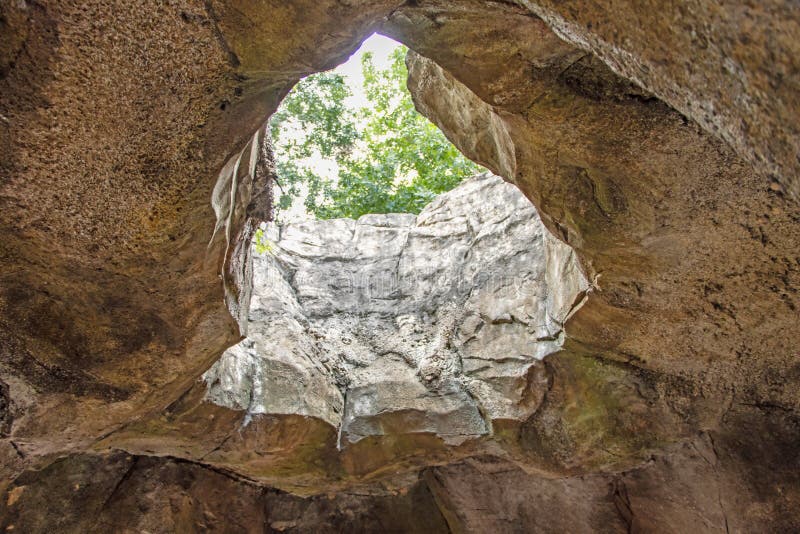 Hole Opened in Rock Formation Stock Photo - Image of rock, formation ...