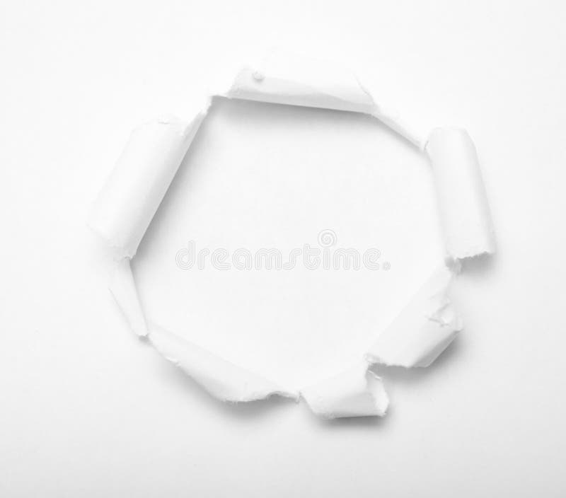 Breakthrough paper hole stock photo. Image of empty, crack - 26759934