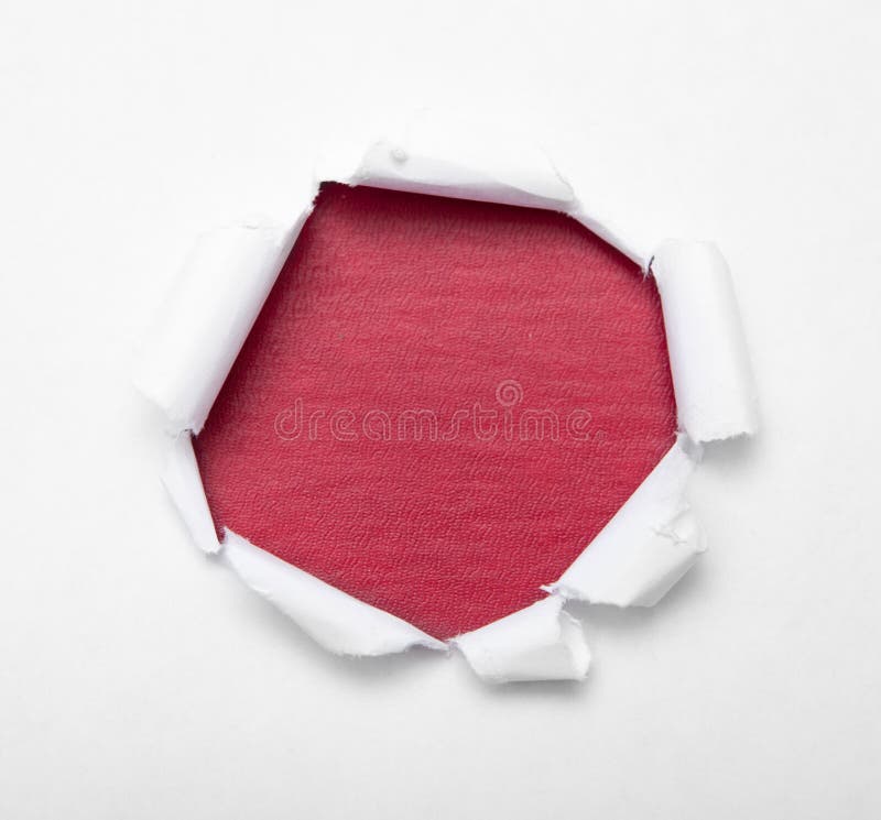 Hole in paper stock image. Image of explosion, gash, empty - 19238015