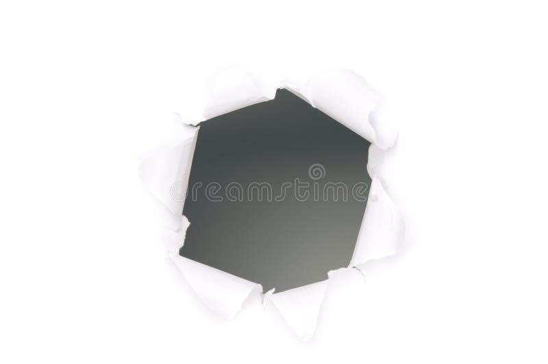 Hole in paper stock image. Image of note, backdrop, paper - 23747527